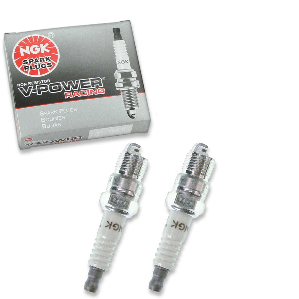 2 pc NGK 5034 V-Power Racing Spark Plugs for 12 274 40TS 574 AF12 AR12 ...