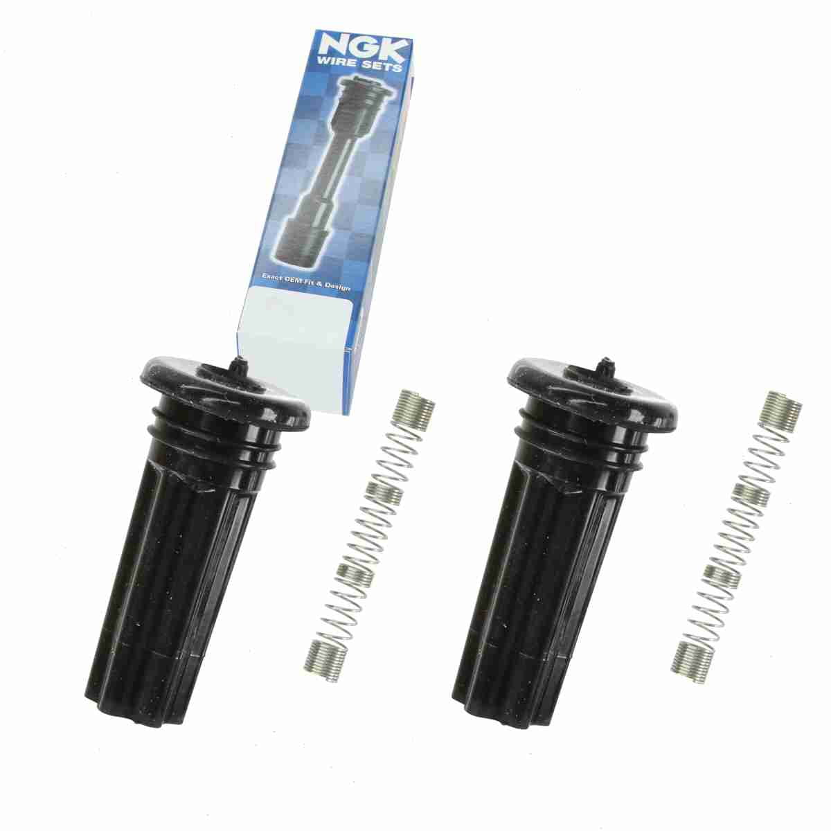 2 pc NGK 58927 Ignition Coil Boots for 126056 35-7011 50043 50043-1 671 ...