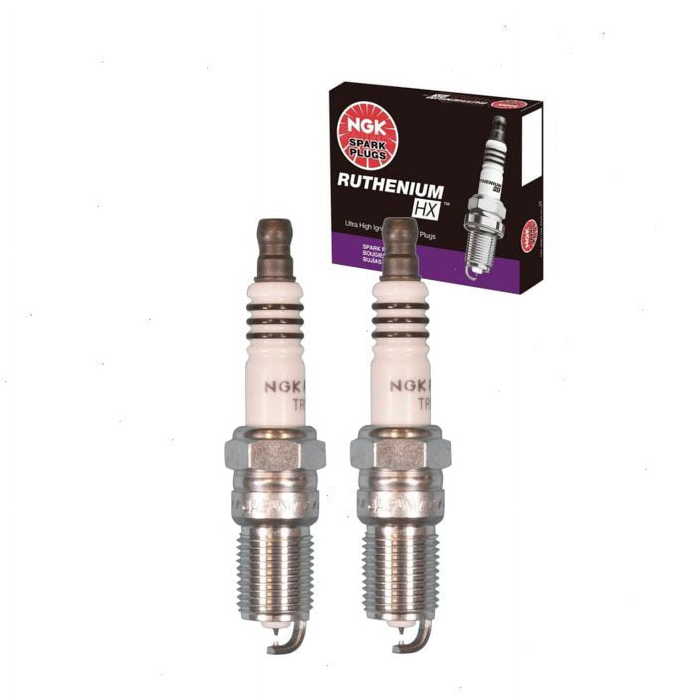 2 pc NGK 94567 Ruthenium HX Spark Plugs for Ignition Wire Secondary ...