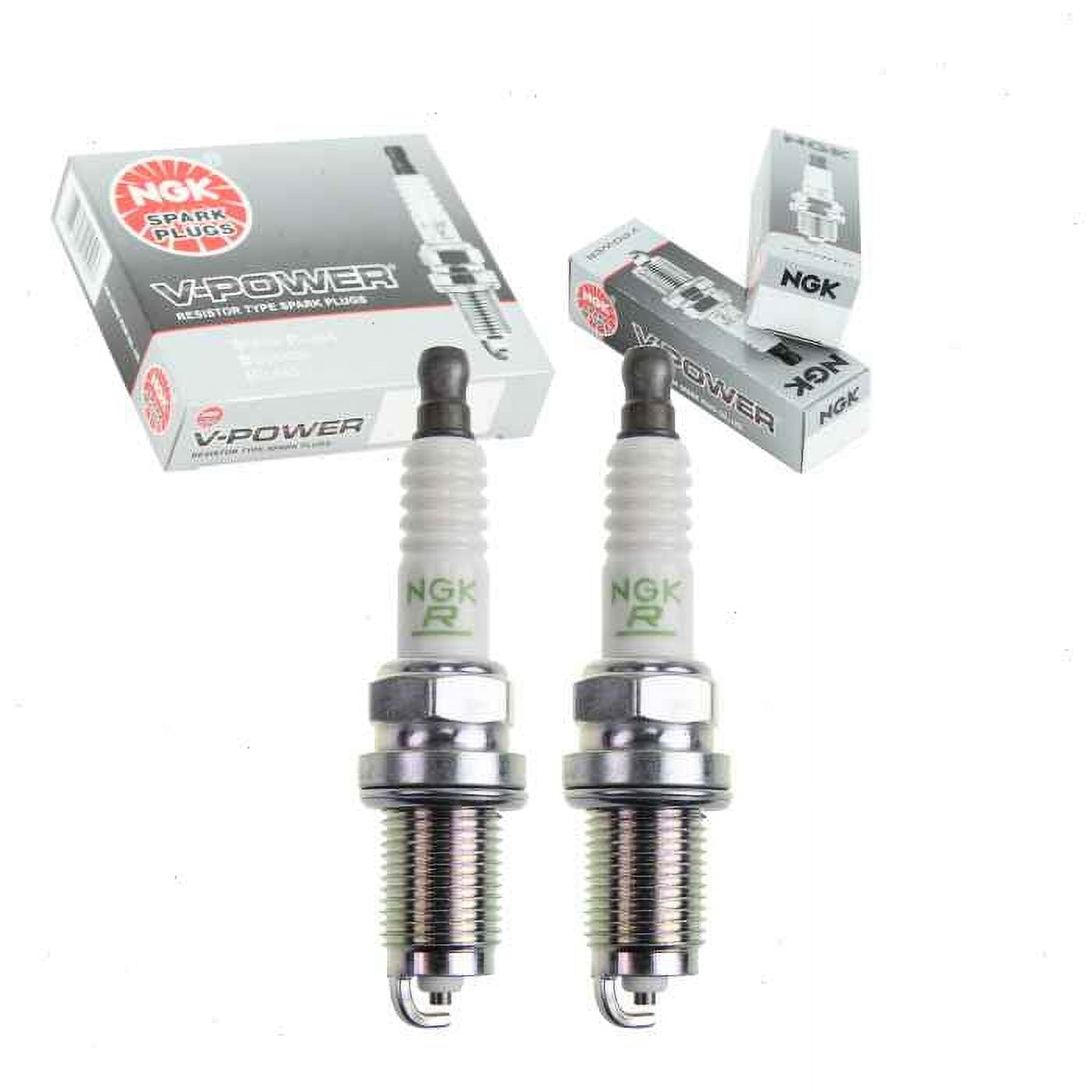 2 pc NGK 94582 V-Power Spark Plugs for Ignition Wire Secondary ...