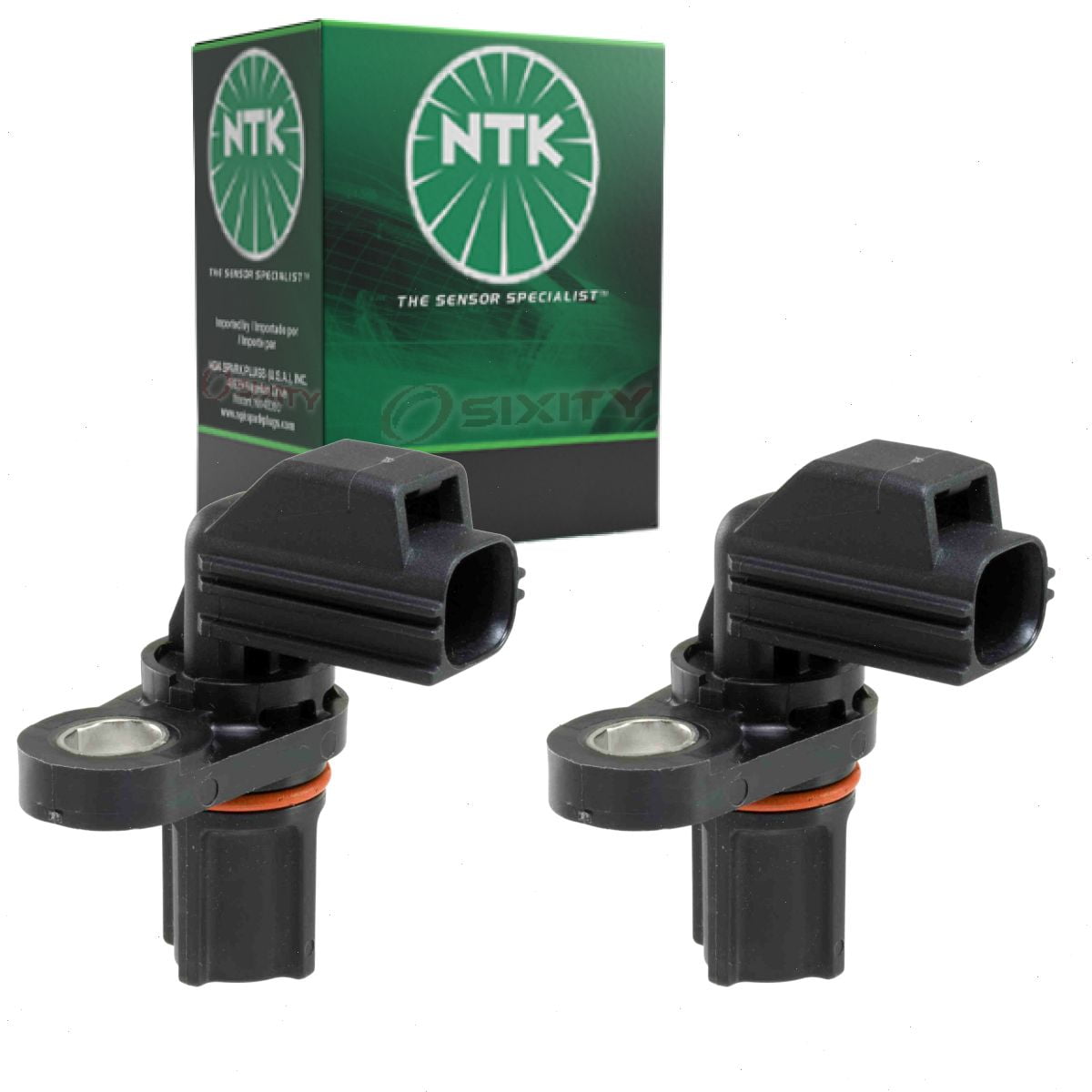 2 pc NTK Rear ABS Wheel Speed Sensors compatible with Dodge Dakota 2011 ...