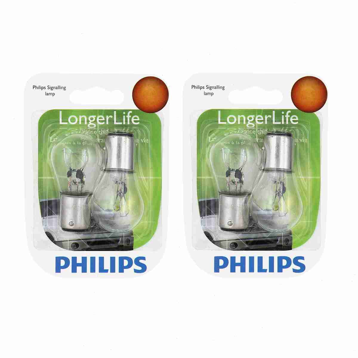 2 pc Philips 1034LLB2 Long Life Tail Light Bulbs - Walmart.com