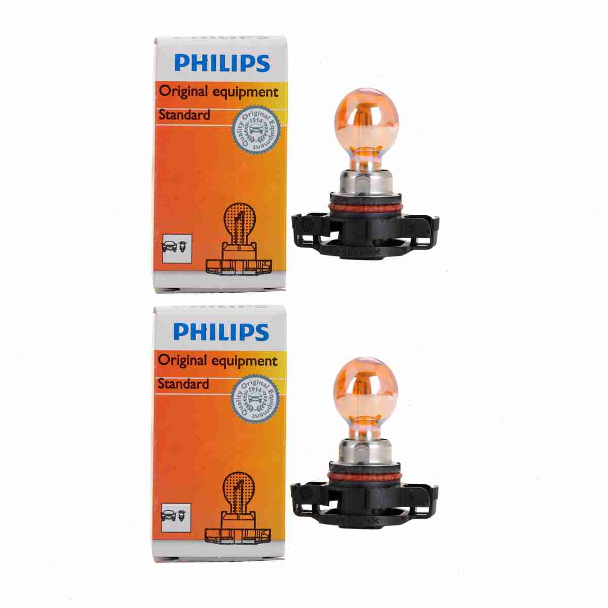 2 pc Philips 12180SVC1 HiPerVision Turn Signal Light Bulbs - Walmart.com