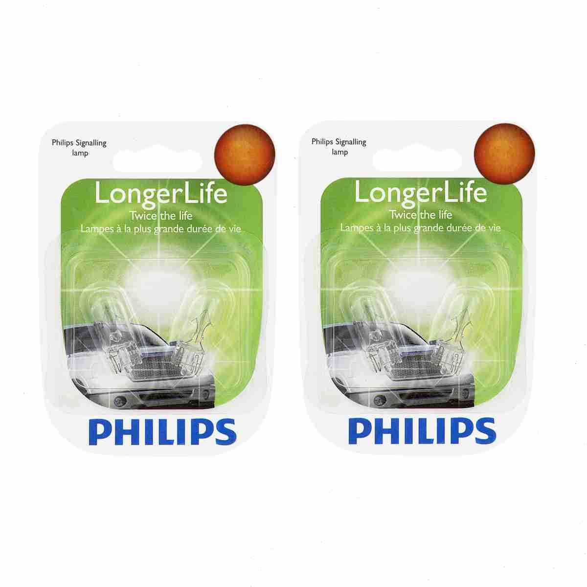 2 pc Philips 12256LLB2 Long Life Tail Light Bulbs - Walmart.com