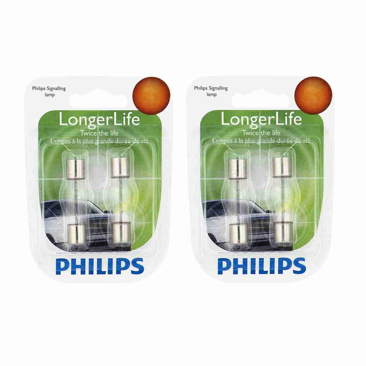 2 pc Philips 211-2LLB2 Long Life Dome Light Bulbs for Electrical ...