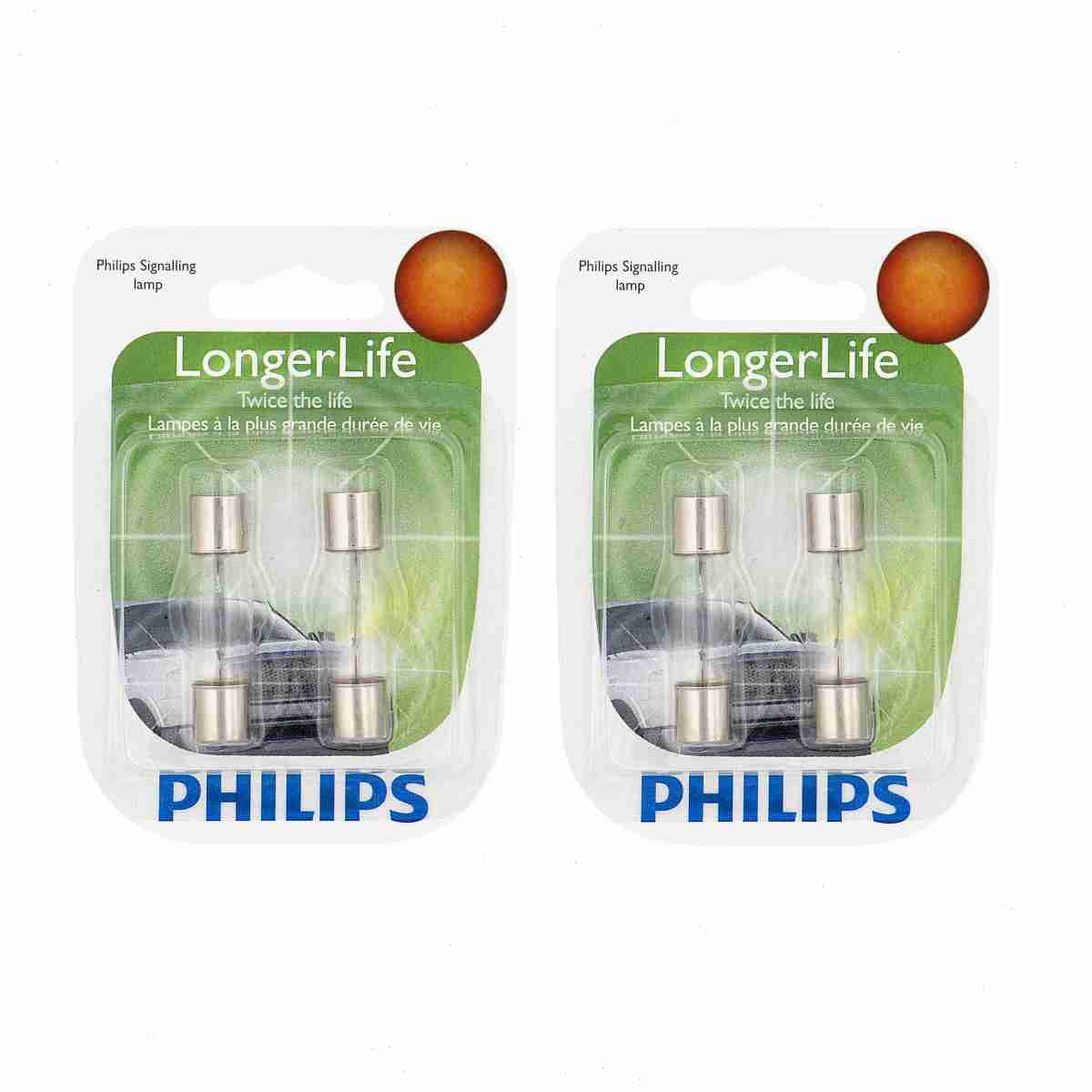 2 pc Philips 212-2LLB2 Long Life Dome Light Bulbs - Walmart.com