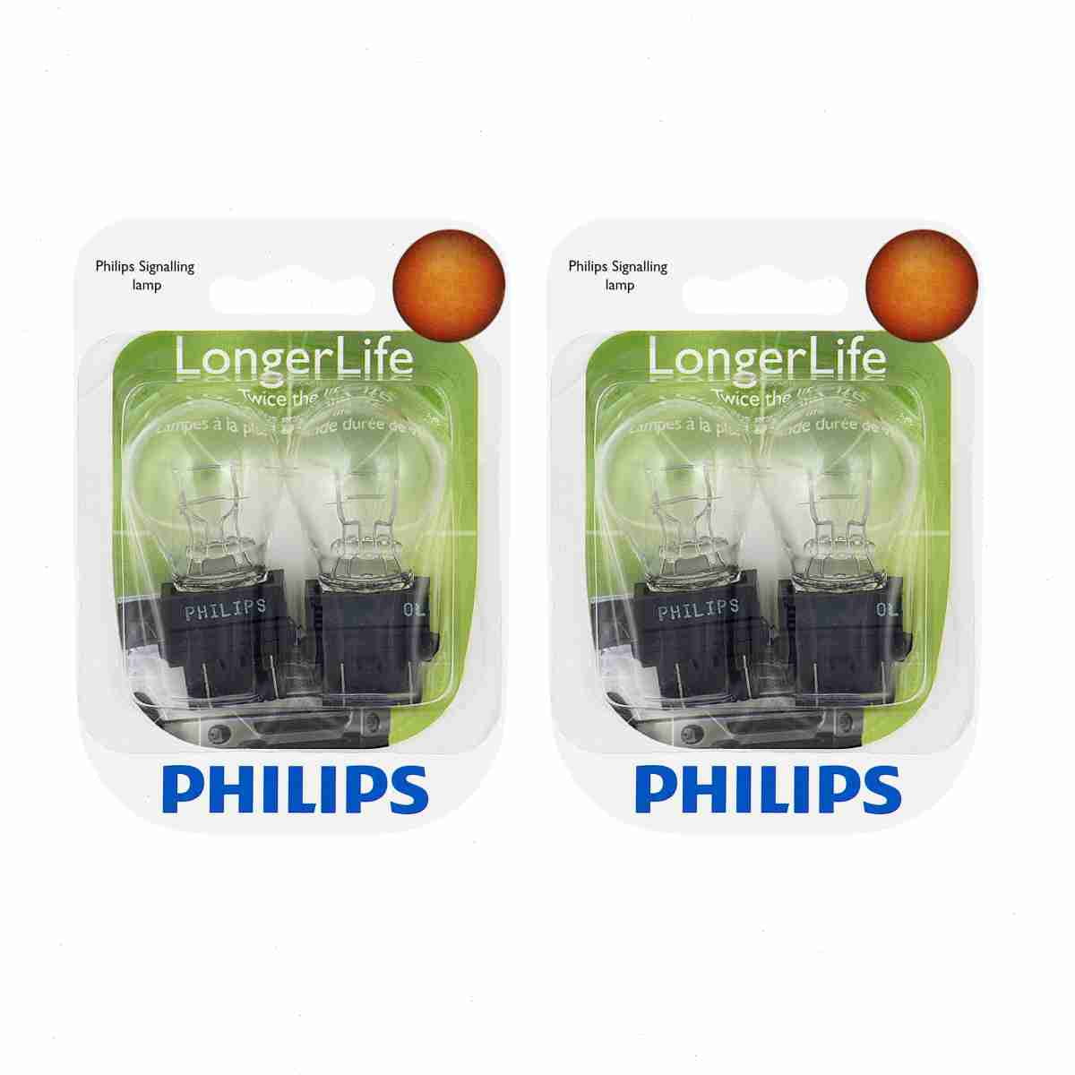 2 pc Philips 3047LLB2 Long Life Tail Light Bulbs - Walmart.com