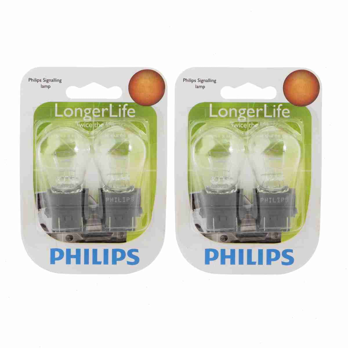 2 pc Philips 4114LLB2 Long Life Tail Light Bulbs compatible with 73341 ...