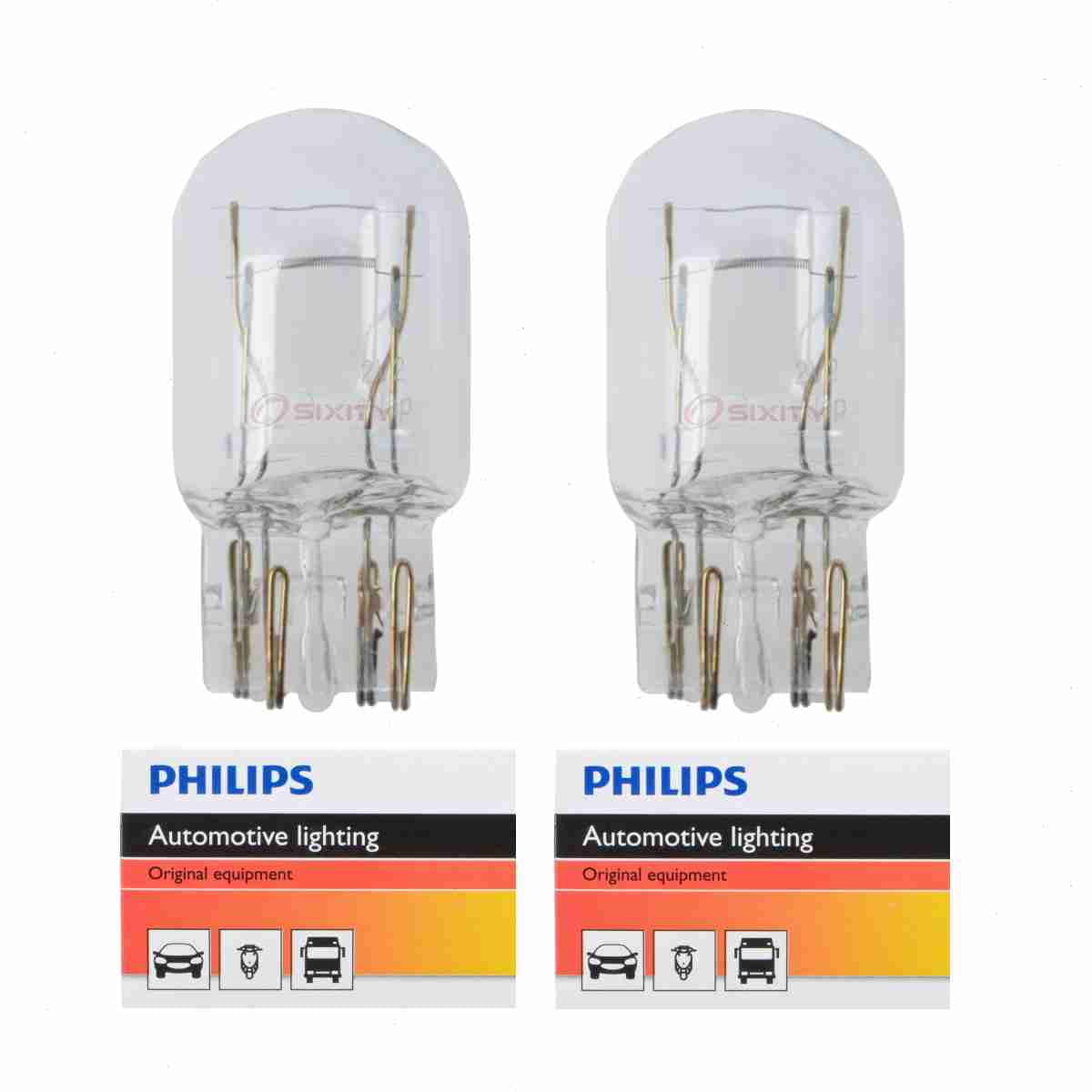 2 pc Philips Brake Light Bulbs compatible with Honda Accord Accord ...