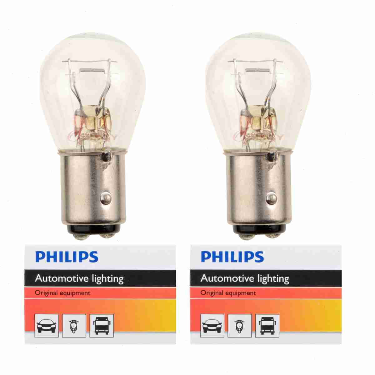 2 pc Philips Brake Light Bulbs compatible with Kia Magentis Optima Rio ...