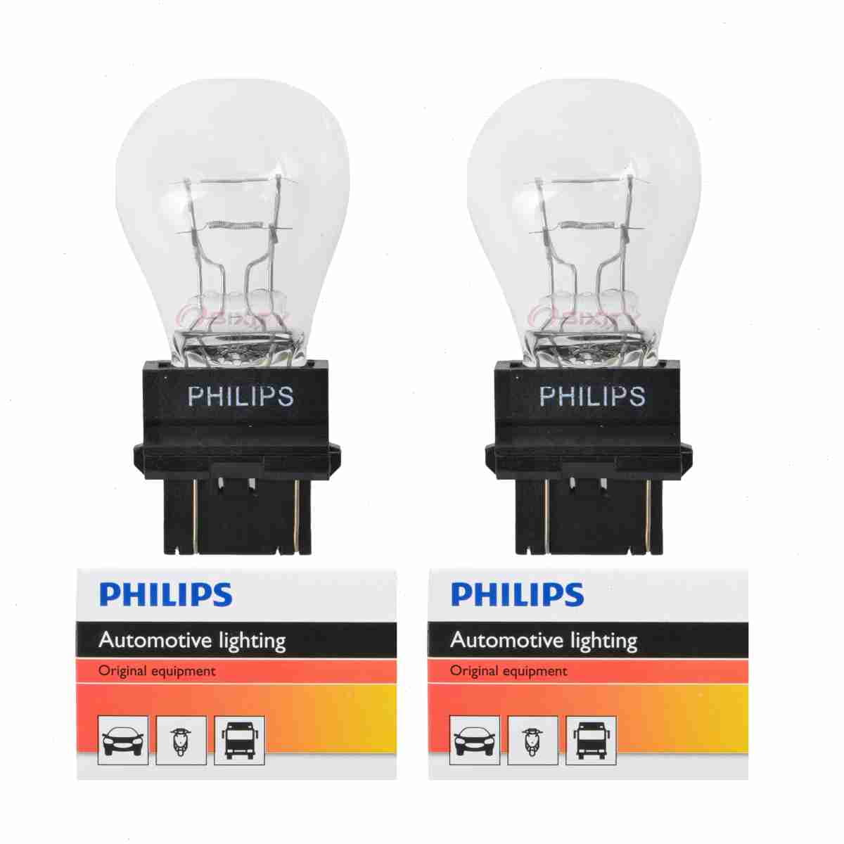 2 pc Philips Brake Light Bulbs compatible with Pontiac Bonneville ...