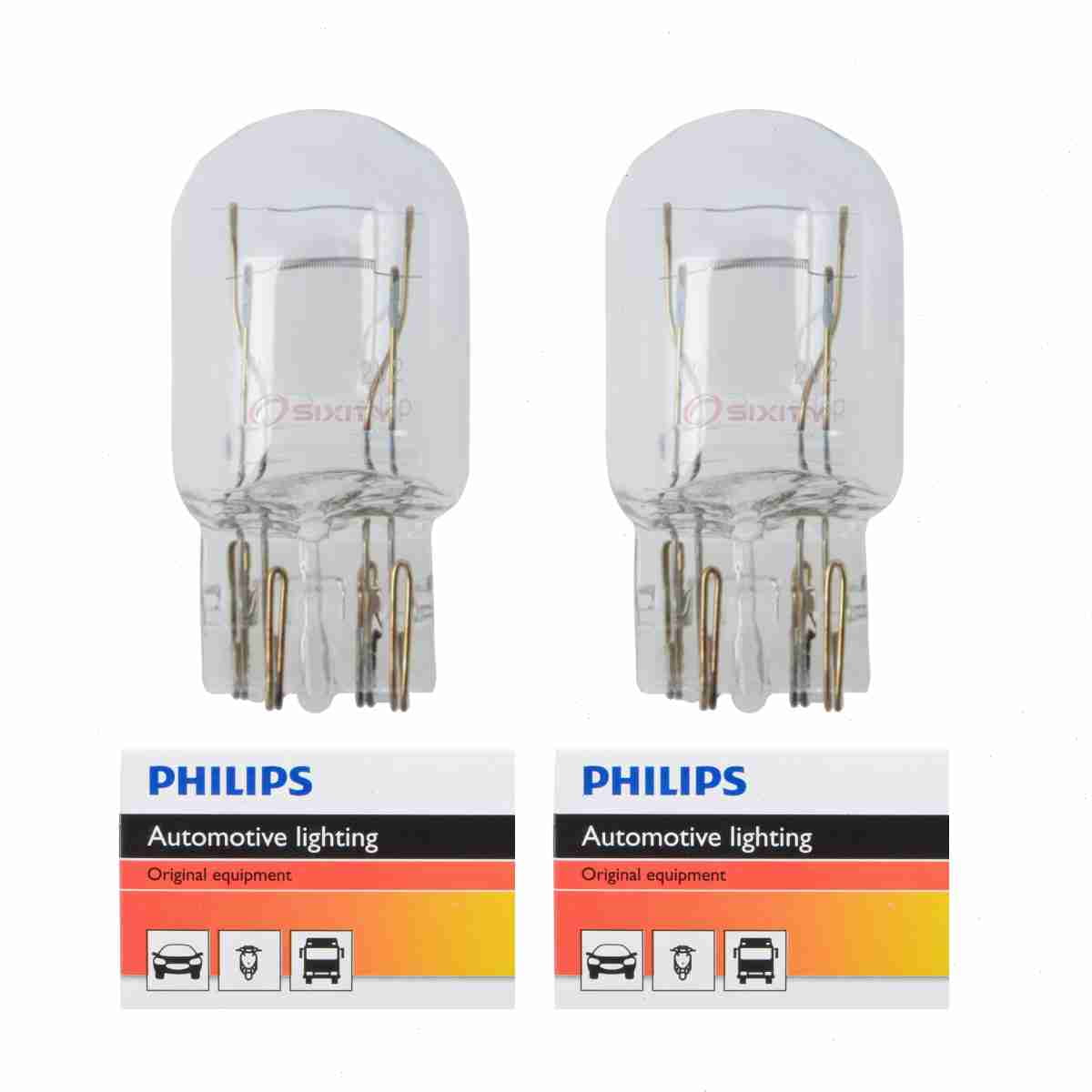 2 pc Philips Brake Light Bulbs compatible with Acura CL CSX EL ILX MDX ...
