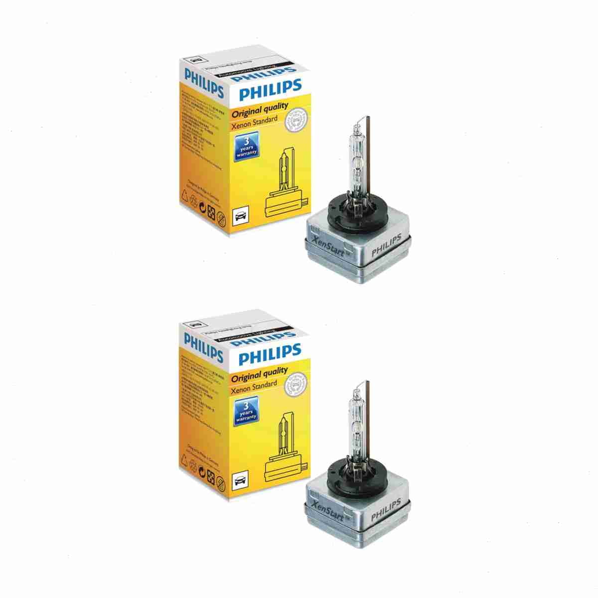 2 pc Philips D1S Xenon HID High Intensity Discharge Headlight Bulbs ...