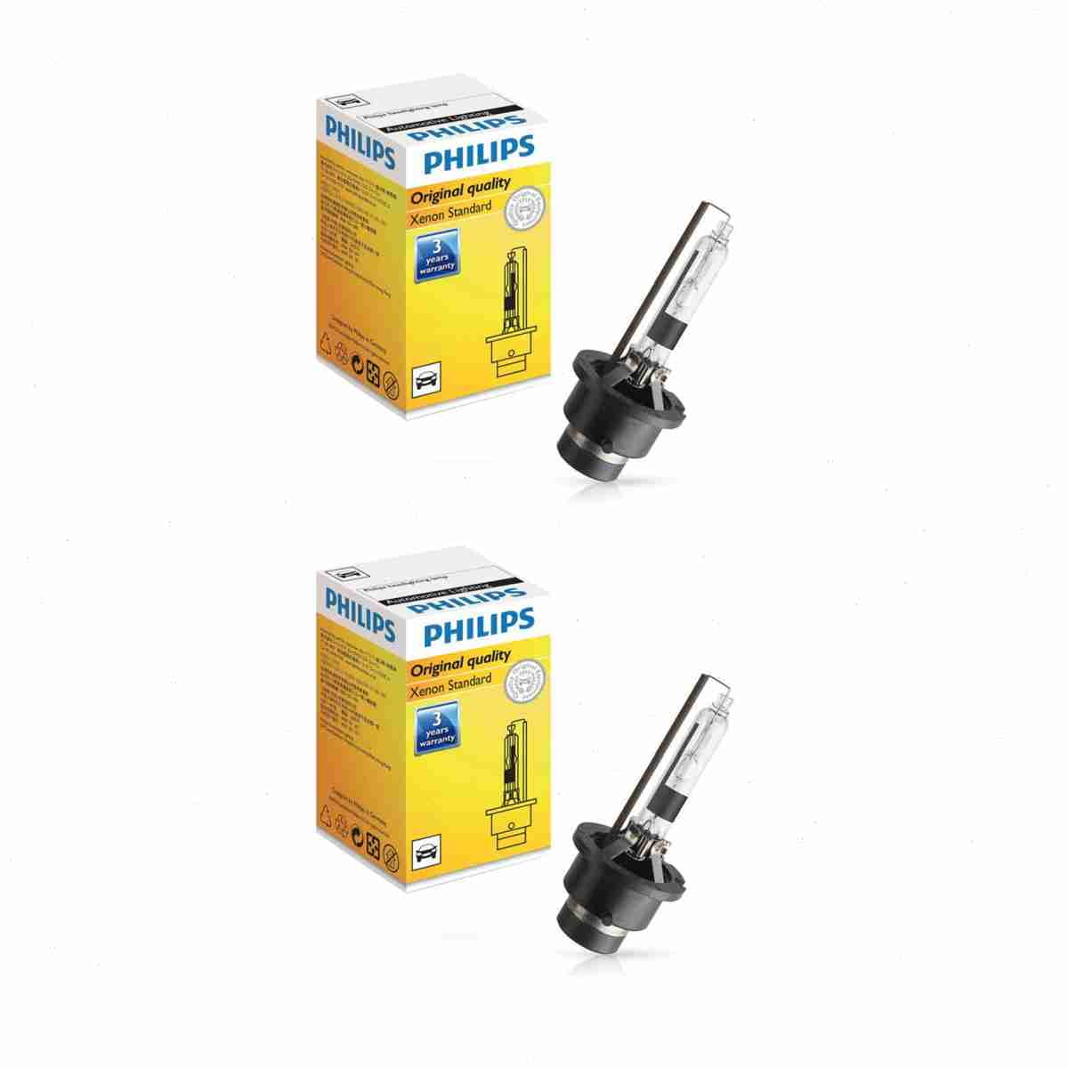 2 pc Philips D2R Xenon HID High Intensity Discharge Headlight Bulbs ...