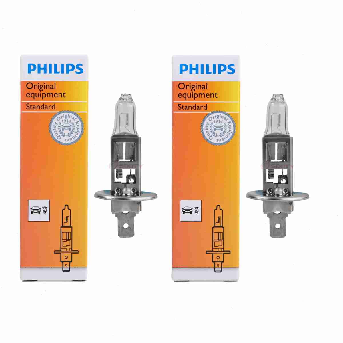 2 pc Philips Front Fog Light Bulbs compatible with Volvo S60 S70 S80 ...