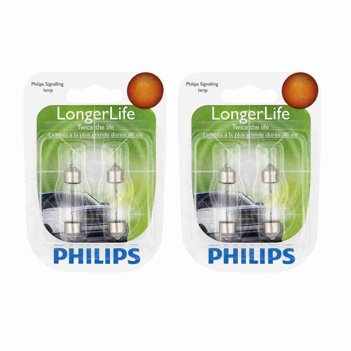 2 pc Philips Long Life License Plate Light Bulbs compatible with Ram ...