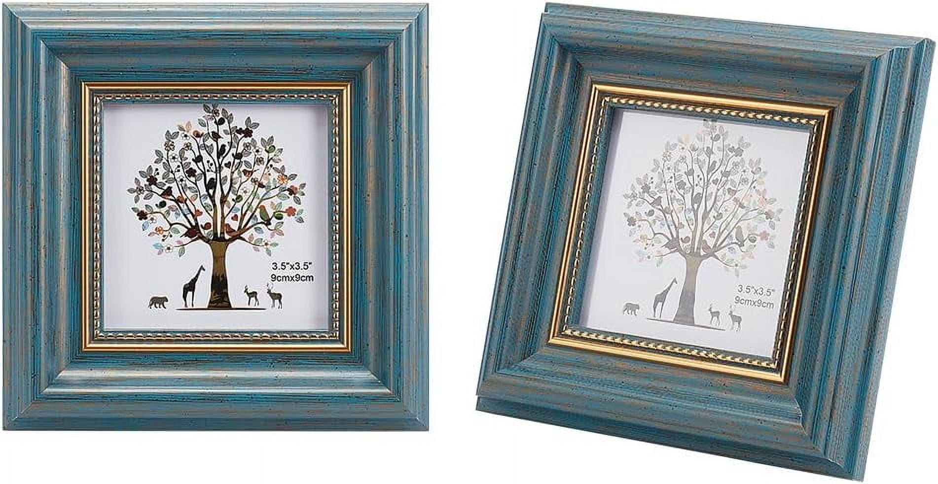 2 pc Picture Frame Small Square Photo Frame Plastic Panel (not Glass ...