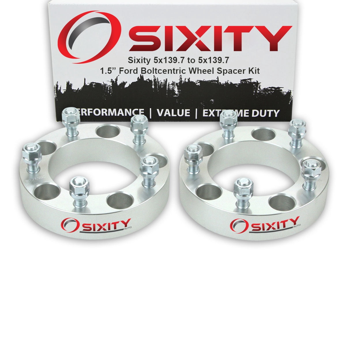 Sixity Auto 2 pc 1.5" 5x139.7 Wheel Spacers compatible with Ford F150 ...
