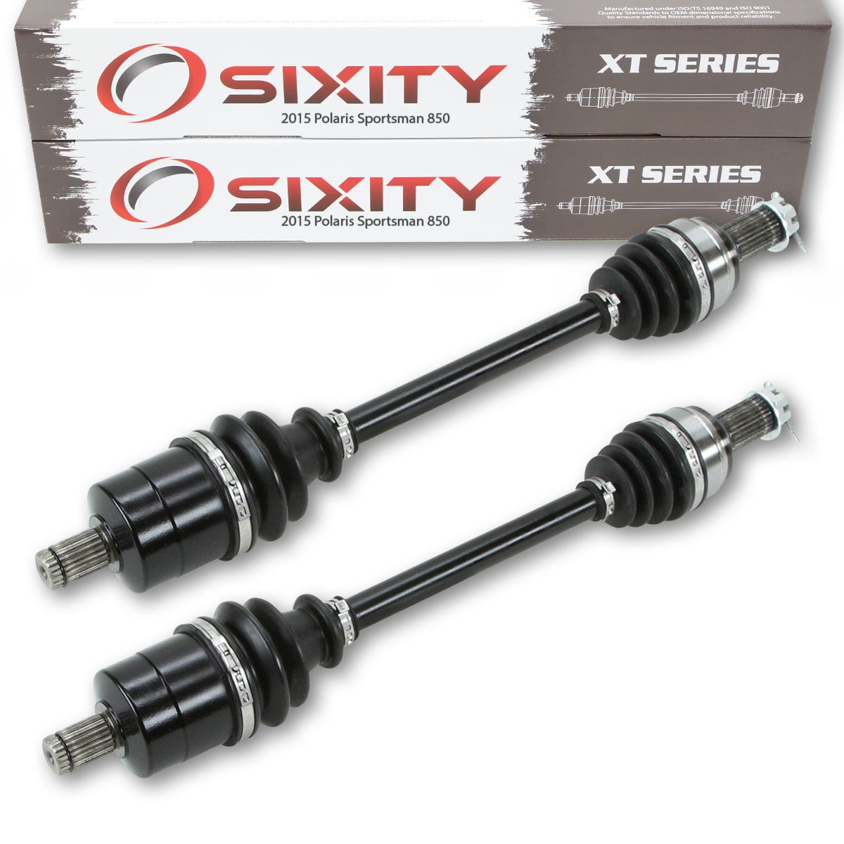 2 pc Sixity XT Front Left Right Axle compatible with Polaris Sportsman ...
