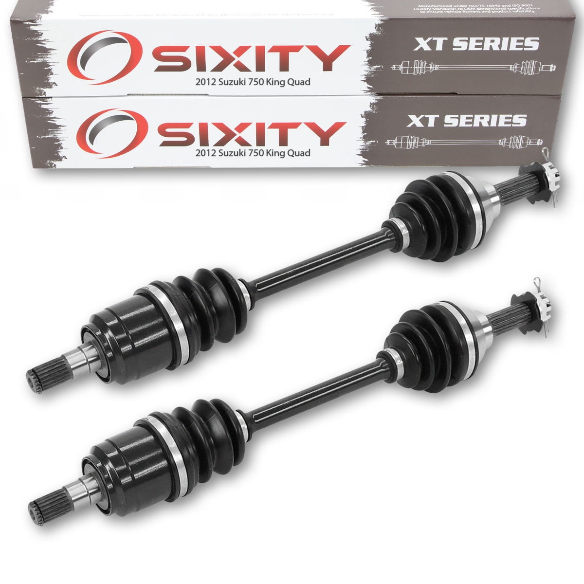 2 pc Sixity XT Front Left Right Axle compatible with Suzuki KingQuad ...
