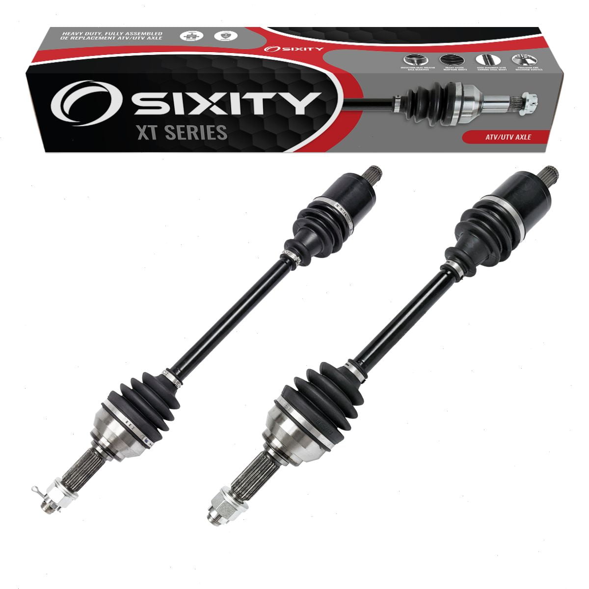 2 pc Sixity XT Front Left Right Axles compatible with John Deere Gator ...