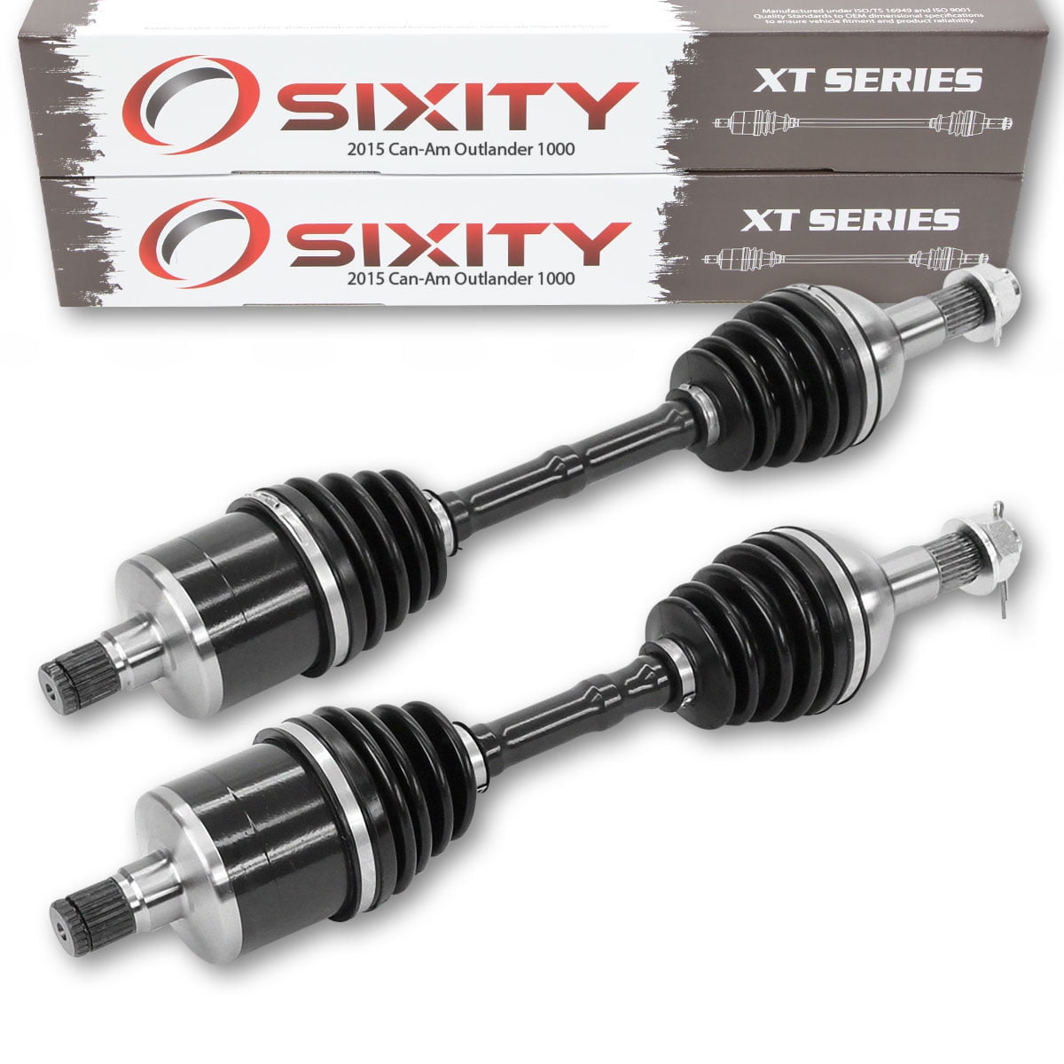 2 pc Sixity XT Rear Left Right Axle compatible with Can-Am Outlander ...