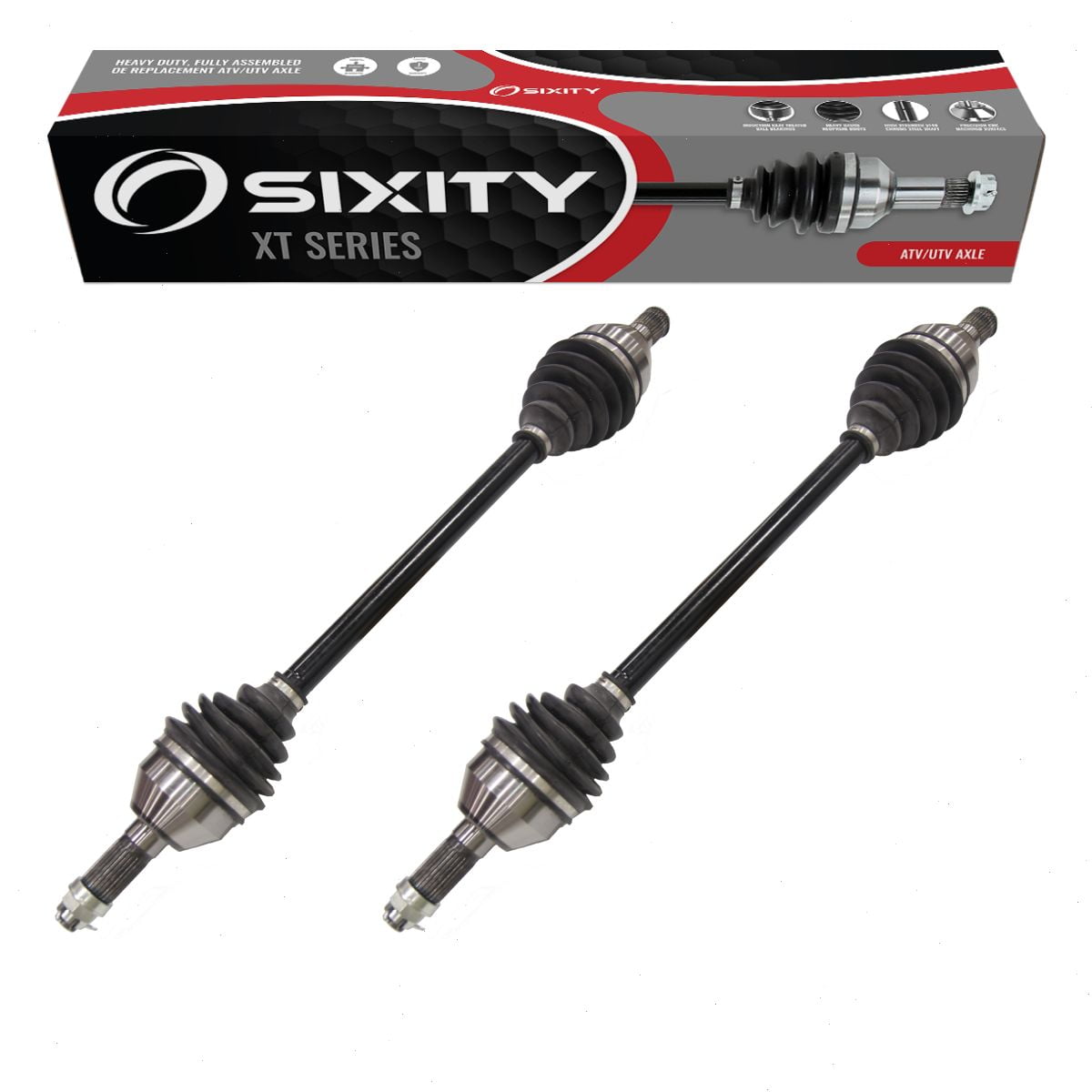 2 pc Sixity XT Rear Left Right Axles compatible with Can-Am Maverick X3 ...