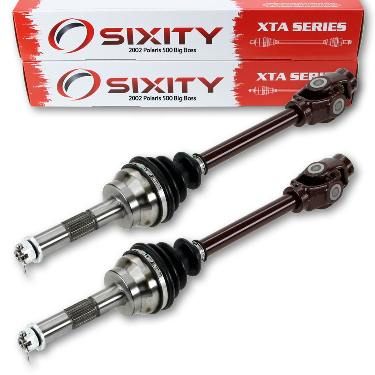 2 pc Sixity XTA Front Left Right Axle compatible with Polaris Big Boss 500 2002 - A02CL50AA ...