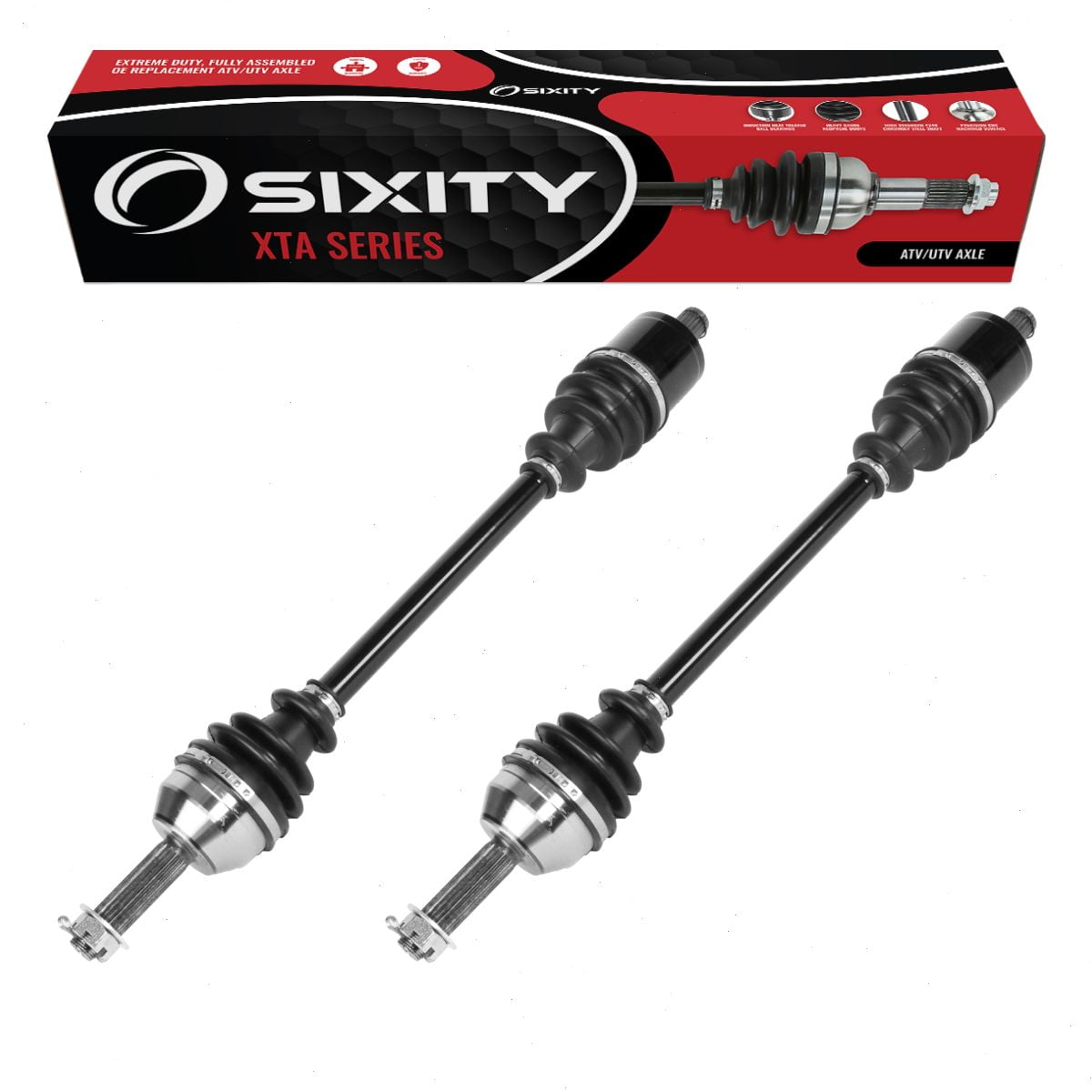 2 pc Sixity XTA Front Left Right Axles compatible with Polaris Ranger ...