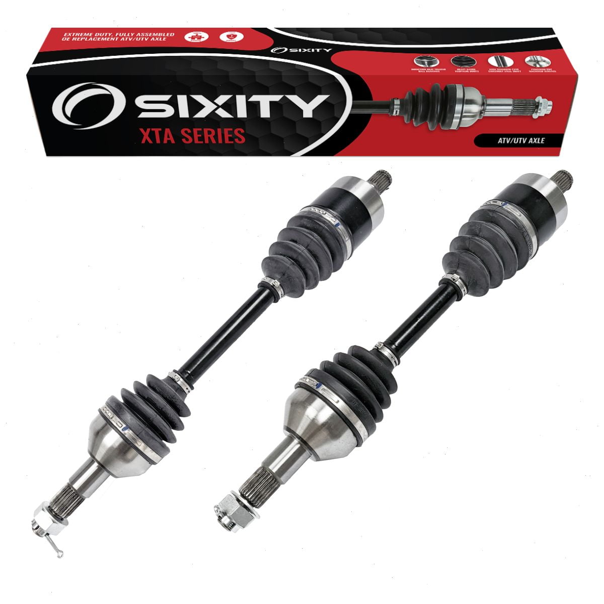 2 pc Sixity XTA Rear Left Right Axles compatible with Can-Am Outlander ...