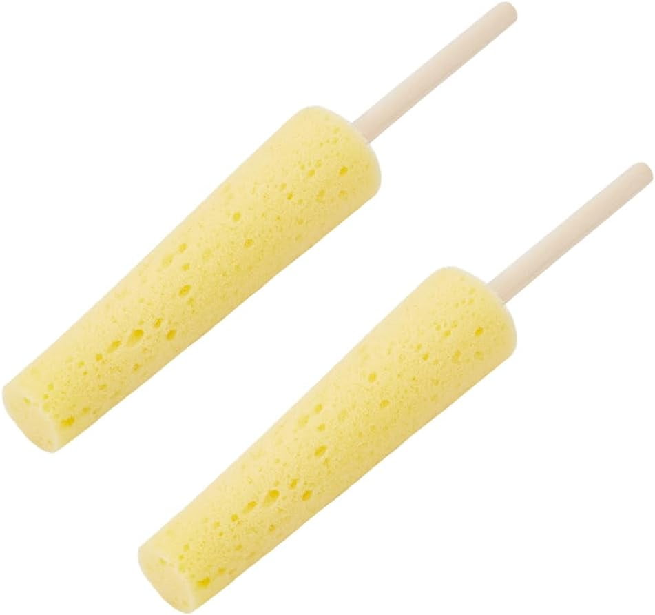 2 pc Sponge Clay Sculpture Tool with Wood Handle DIY Art Pottery Tools ...