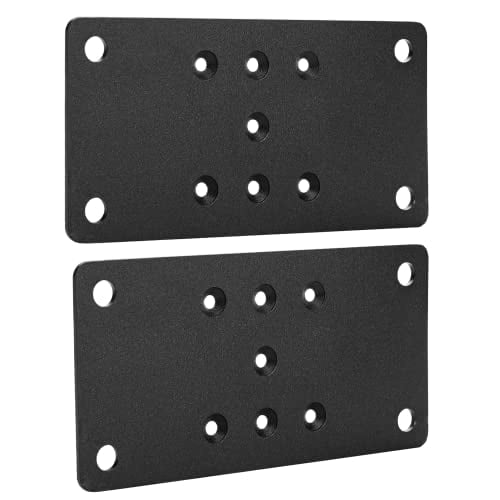 2 pc Steel Plate Post Anchor Base for Joints, Deck Railings, Fence Mail ...