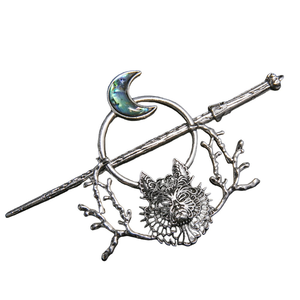 2 pc Tibetan Style Alloy Hair Sticks Hollow Hair Ponytail Holder for ...