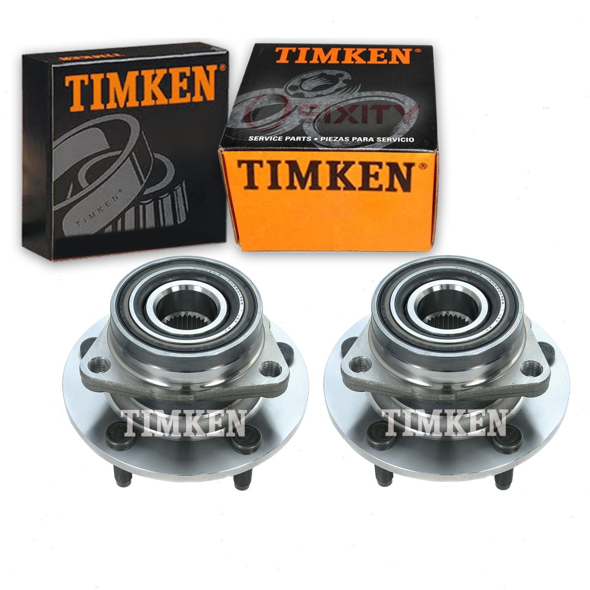 2 pc Timken Front Wheel Bearing Hub Assembly compatible with Dodge Ram ...