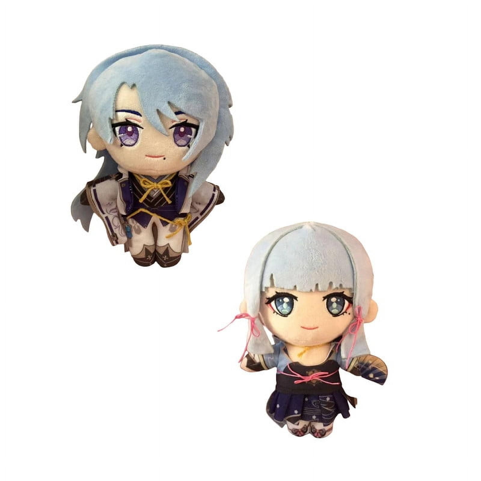 2 pc Ultra Soft kawaii Plush Chibi Style Toy with Cute Face for Stress ...