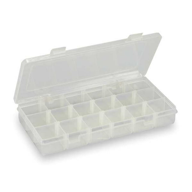 2 PK Westward Adjustable Compartment Box with 3 to 18 compartments ...