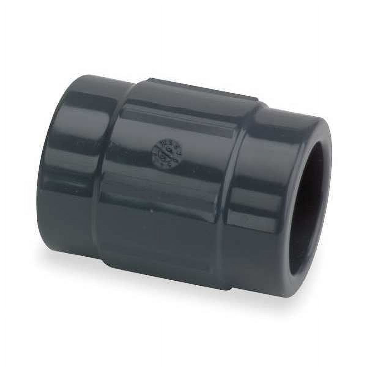 2 pc, Zoro Select PVC Coupling, Socket x Socket, 1 in Pipe Size ...