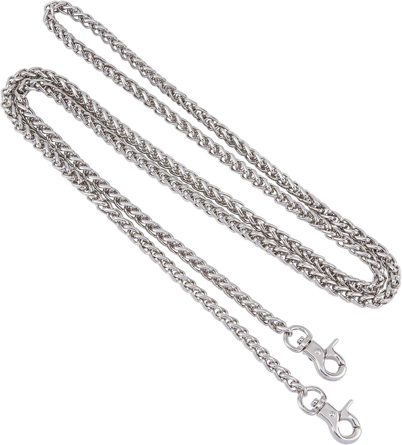 2 pc bag Strap Chains with Iron Rope Chains and Alloy Swivel Clasps for ...