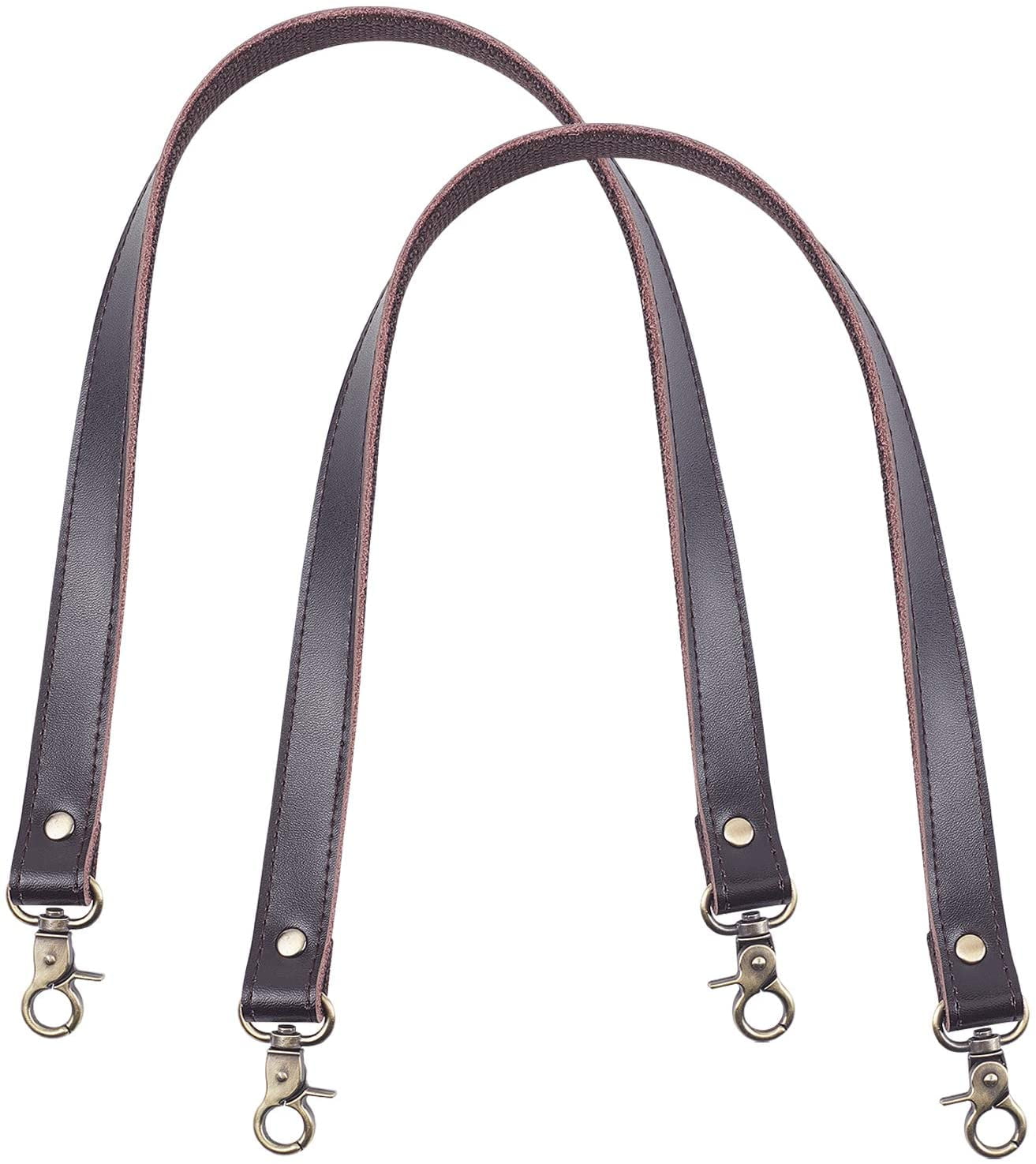 2 pcs 23 Inch Leather Replacement Handles Purses Straps Handbags ...