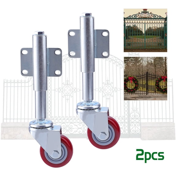 2 pcs 5" Spring Loaded Gate Caster, 220.46lbs Heavy Duty ...