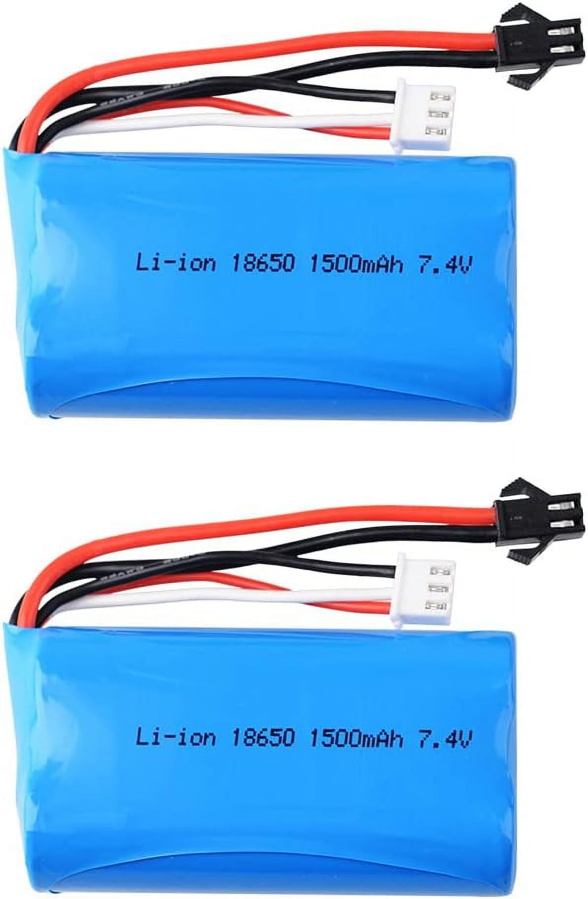 2 pcs 7.4V 1500Mah 15C SM2P Plug li-on Battery for H101 H103 H105 ...