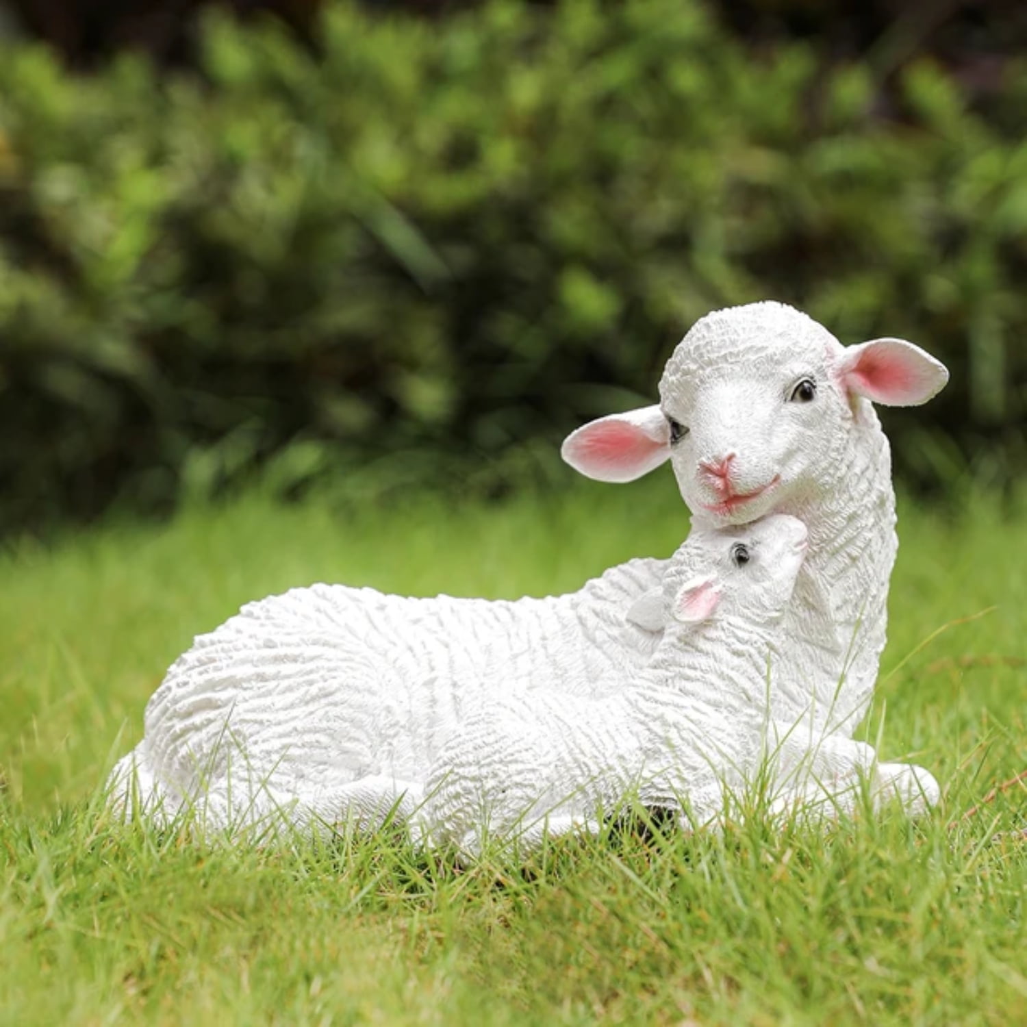 2 pcs Adorable Resin Figurine Lamb Ornaments - Perfect Decor for Your ...