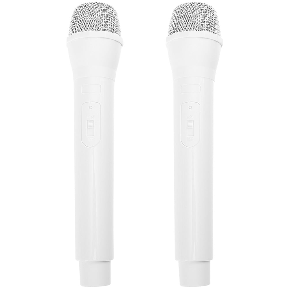 2 pcs Artificial Microphone Props False Handheld Microphone Prop ...