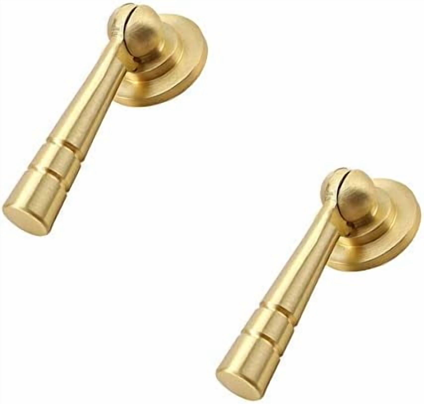 2 pcs Brass Tear Drop Knobs Pulls Pendant Antique Decorative Tear Drop ...