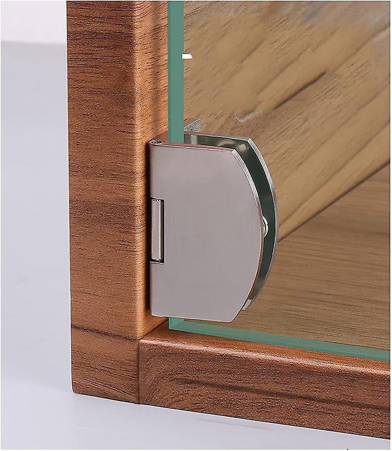 [2 pcs] Cabinet Door Hinge Bathroom Cabinet Frameless Glass Door Hinge Showcase 90 Degree Hinge ...