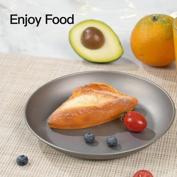 2 pcs Camping Plate Dishes, 7.68 Inch Ultralight Dish Plate Cookware ...