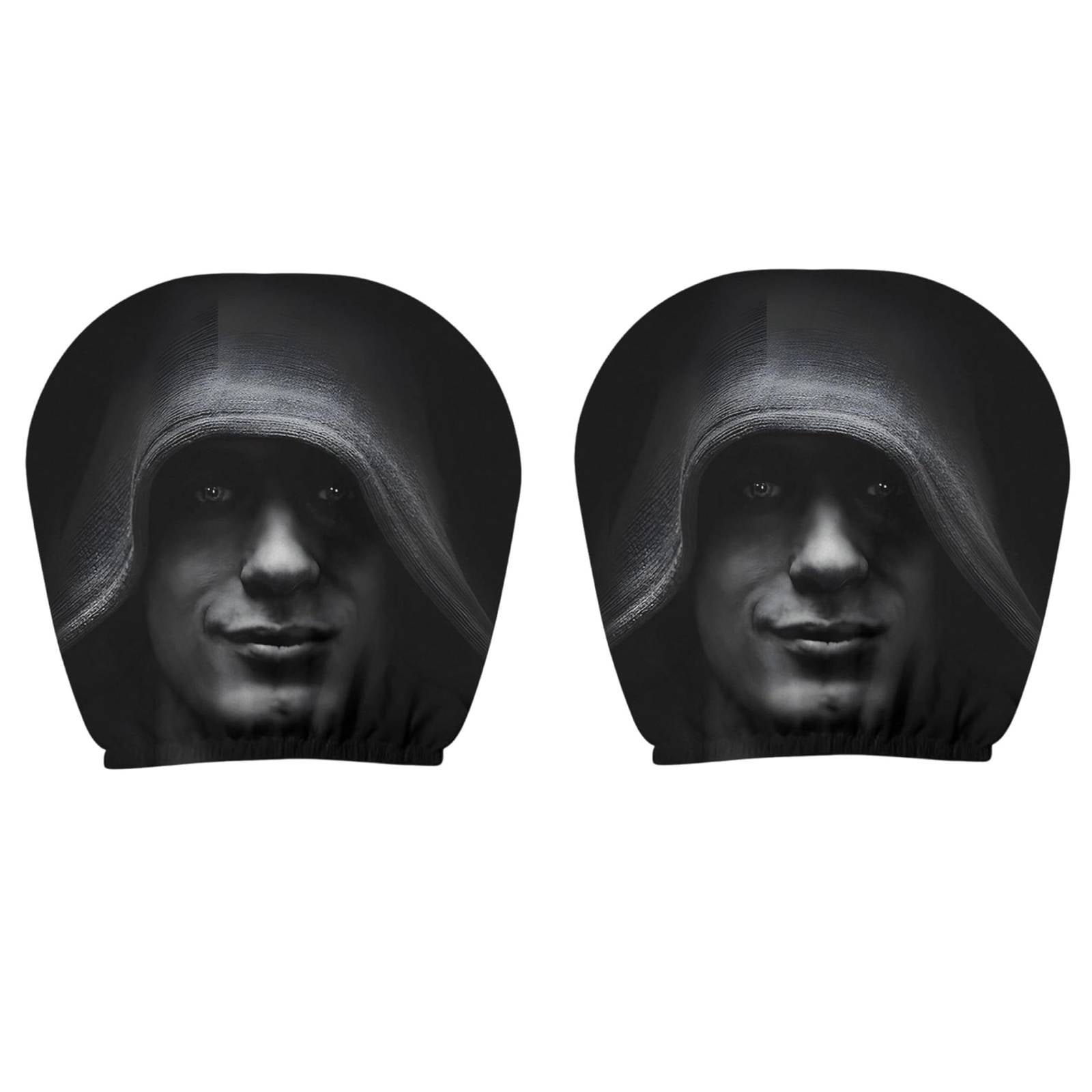 2 pcs Car Headrest Covers, Soft Polyester Fabric with Funny Cartoon ...