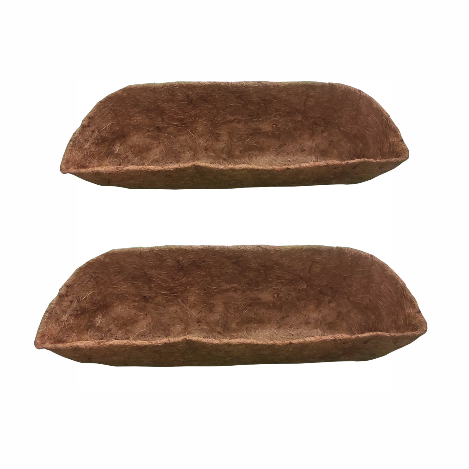 2 pcs Coco Liners for Windows Box 24 inch Trough Coconut Fiber Liners ...