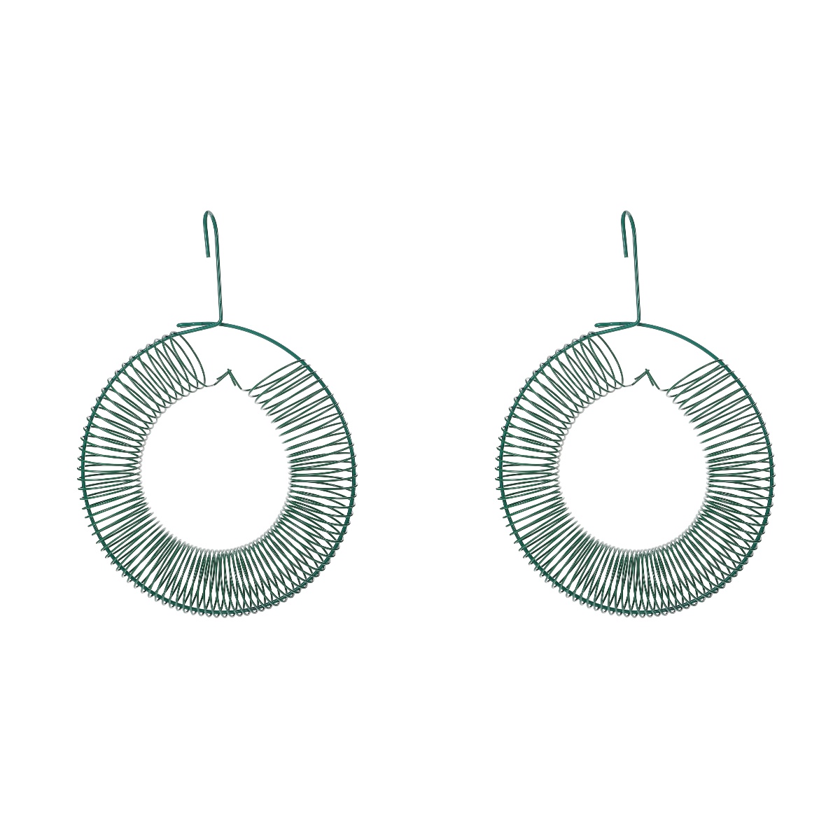 2 pcs Creative Hanging Wreath-Shaped Bird Feeder Chic Spring Bird ...