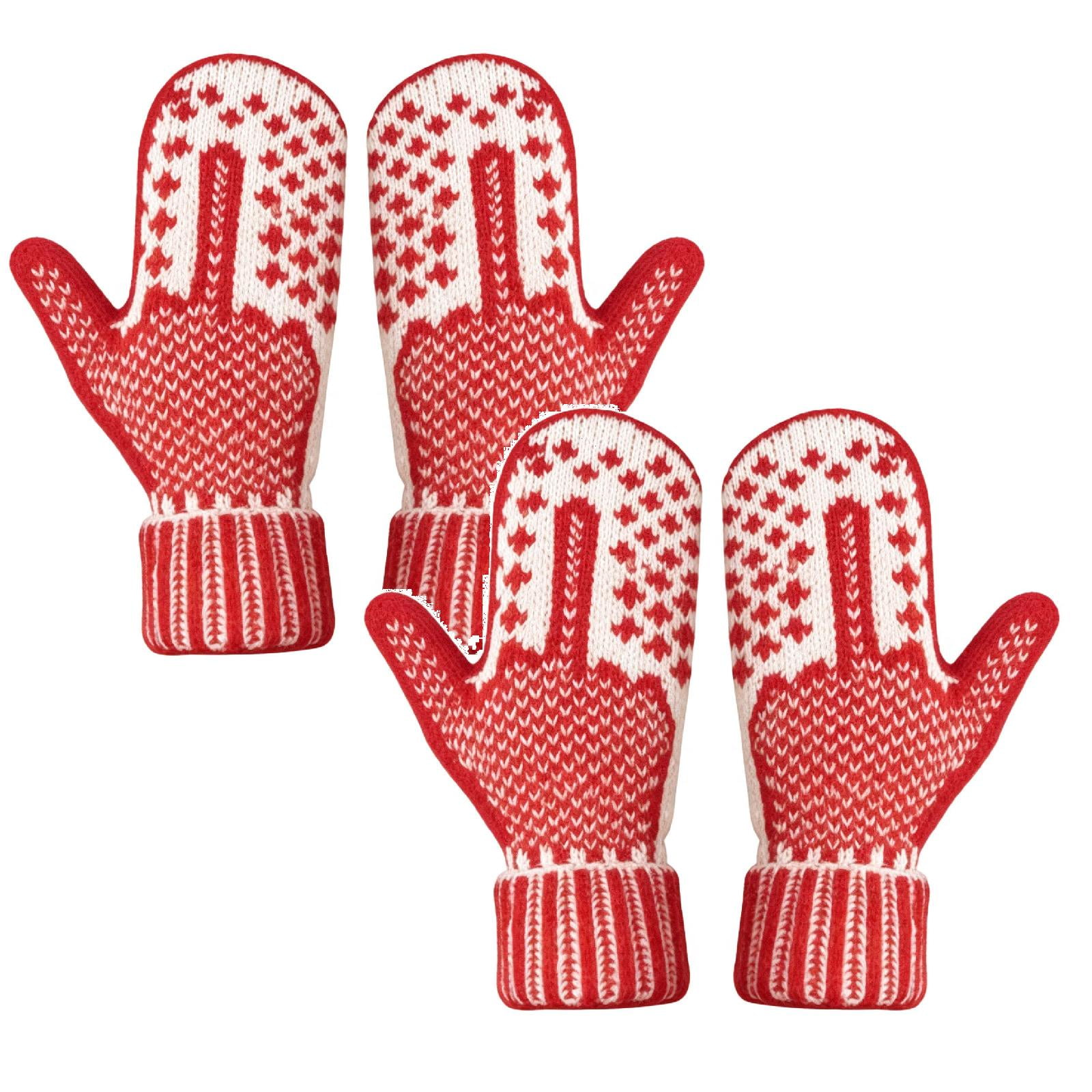 2 pcs!! DreamyJuly Personality Hidden Knit Mittens Warm Outdoor Hand ...